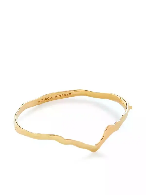 Monica Vinader Wishbone Bangle Bracelet In -tone