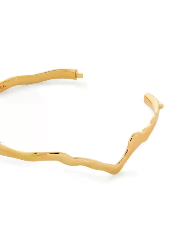 Monica Vinader Wishbone Bangle Bracelet In -tone