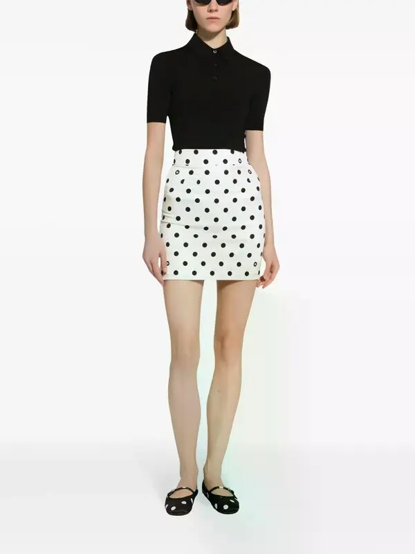 Dolce & Gabbana Polka-dot Mini Skirt
