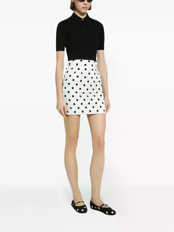 Dolce & Gabbana Polka-dot Mini Skirt