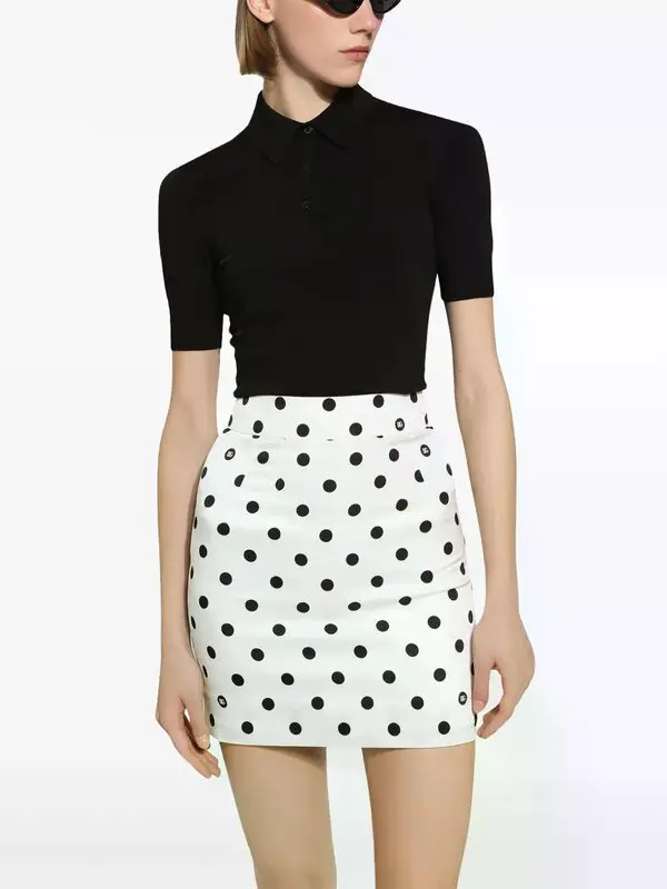Dolce & Gabbana Polka-dot Mini Skirt