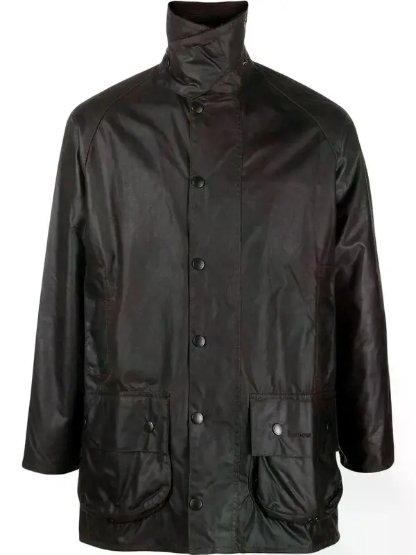 Barbour Waxed Cotton Coat - Brown