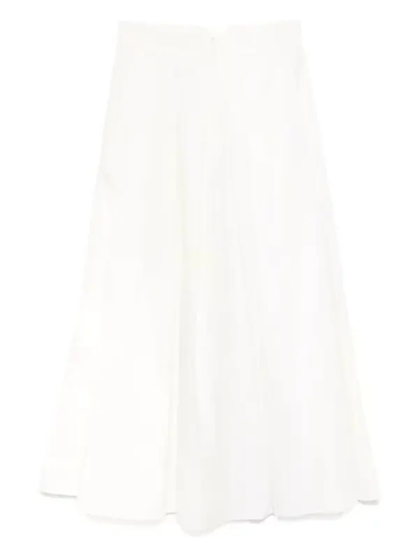 Elie Saab Poplin Midi Skirt