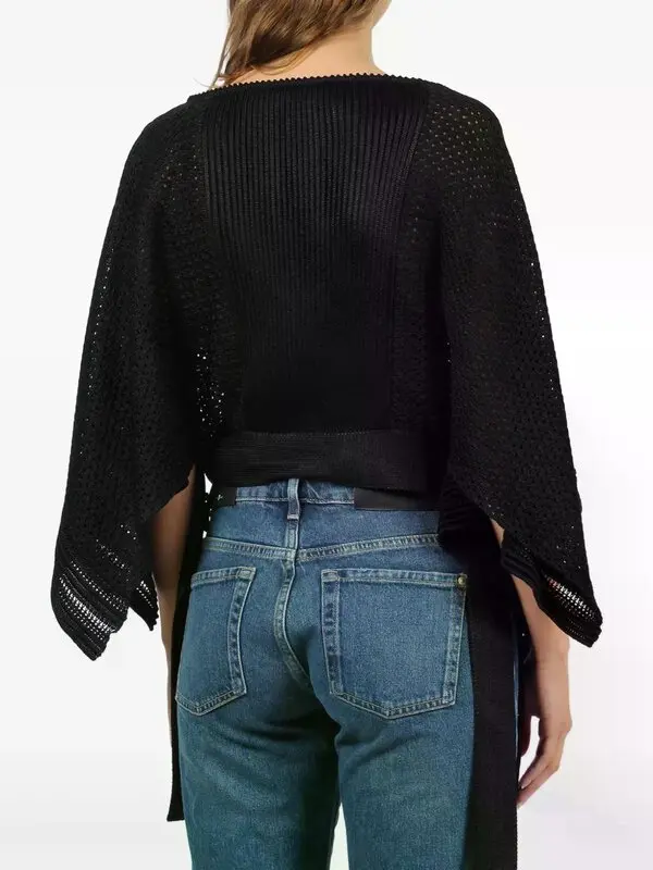 Alberta Ferretti Knit Batwing Top