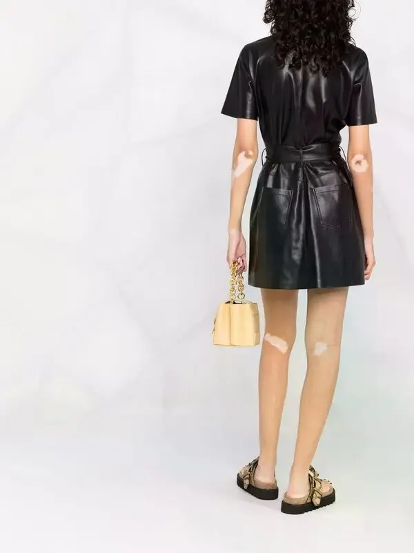Nanushka Belted Mini Shirt Dress