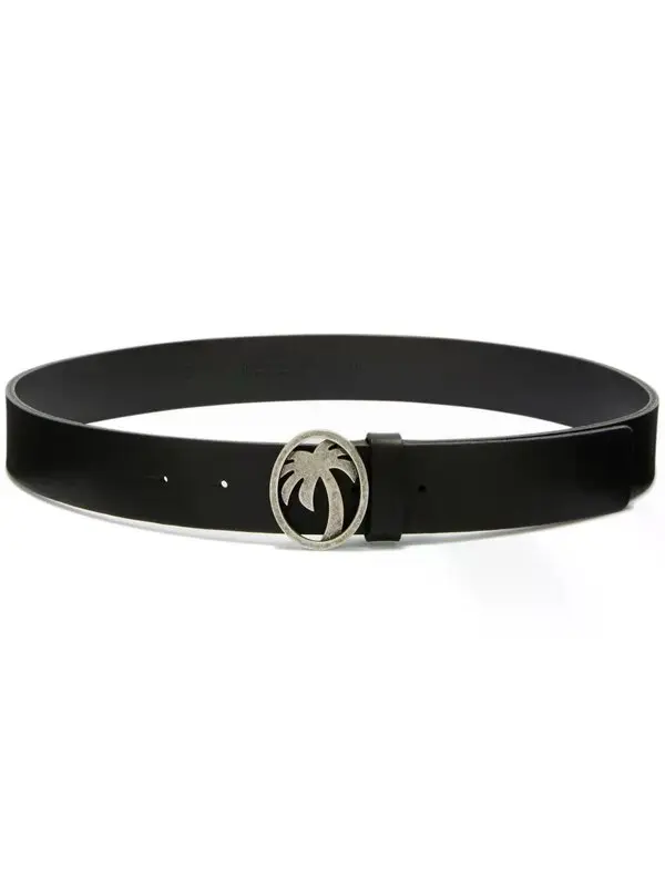 Palm Angels Oval-pam Leather Belt