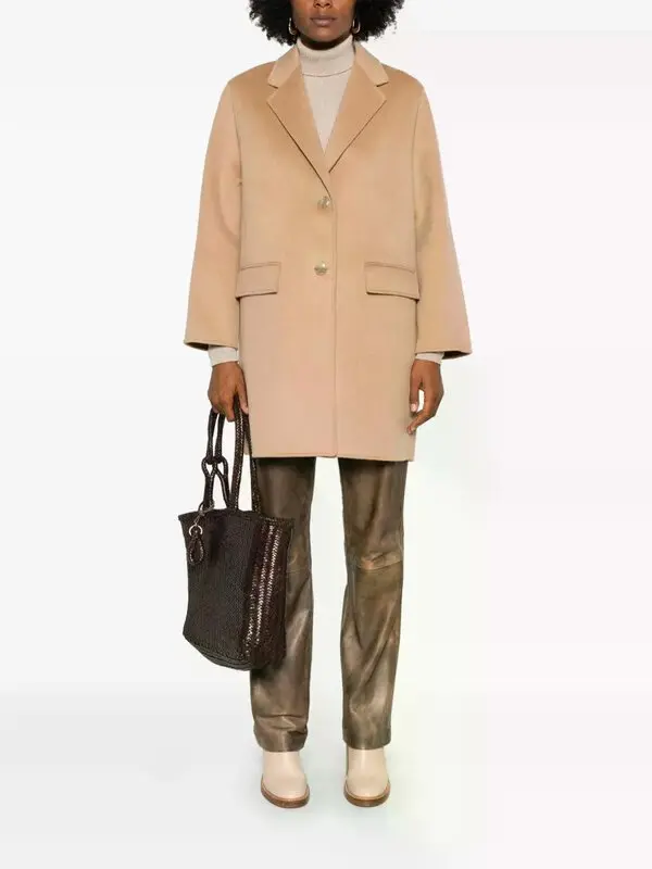 THE DYNAMIS STUDIO Brushed Wool Oxford Coat - Neutrals