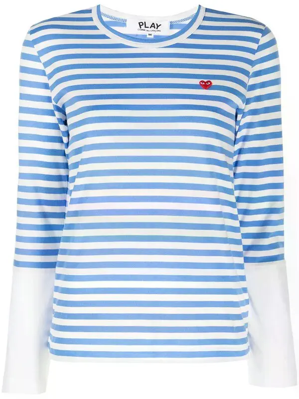 Play Comme Des Garcon Heart-patch Cotton T-shirt