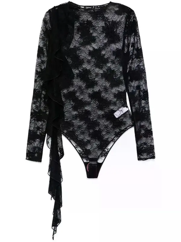 Oseree Scarf-detail Bodysuit
