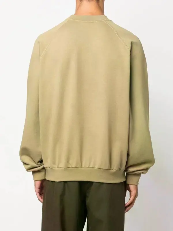 Sunnei Embroidered Logo Cotton Sweatshirt