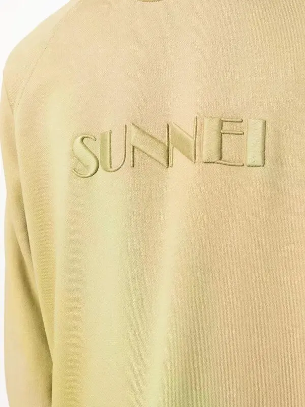Sunnei Embroidered Logo Cotton Sweatshirt