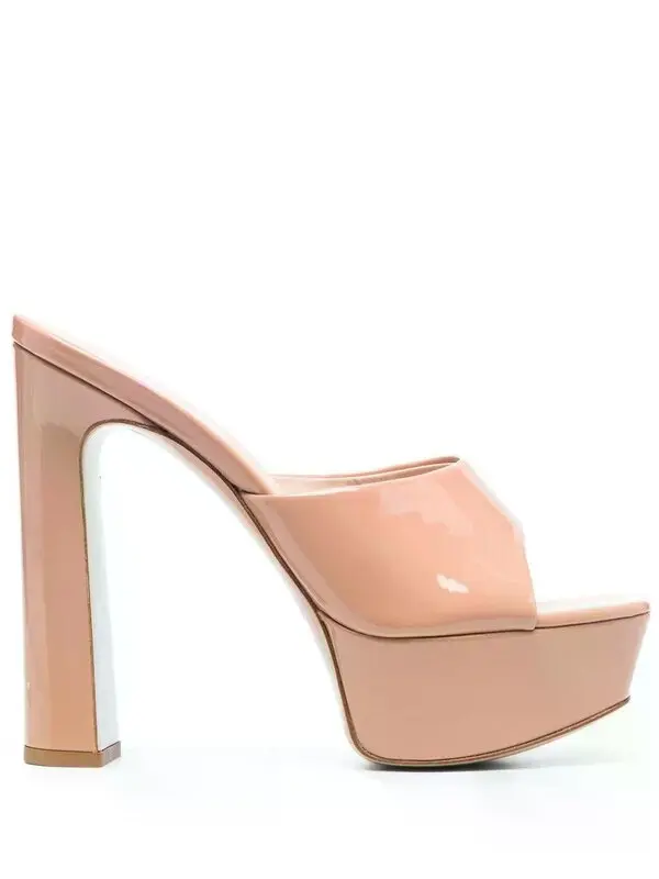 LE SILLA Patent Leather Platform Sandals