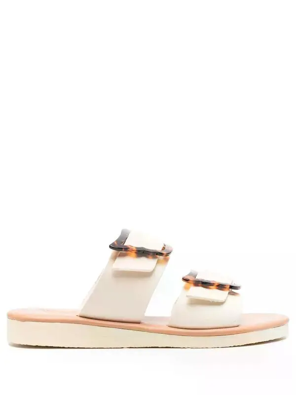 ANCIENT GREEK SANDALS Iaso Flat Sandals - Neutrals