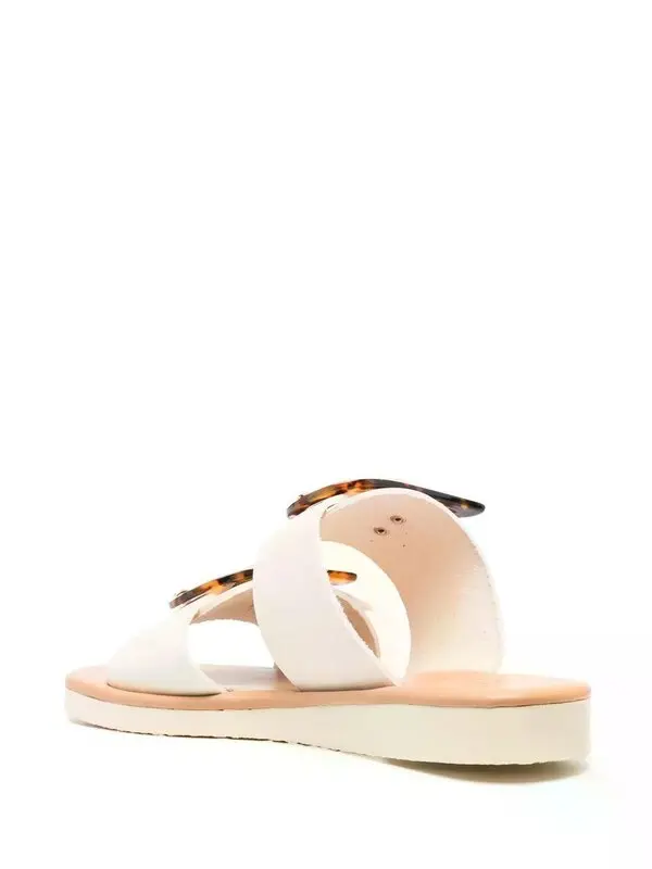 ANCIENT GREEK SANDALS Iaso Flat Sandals - Neutrals