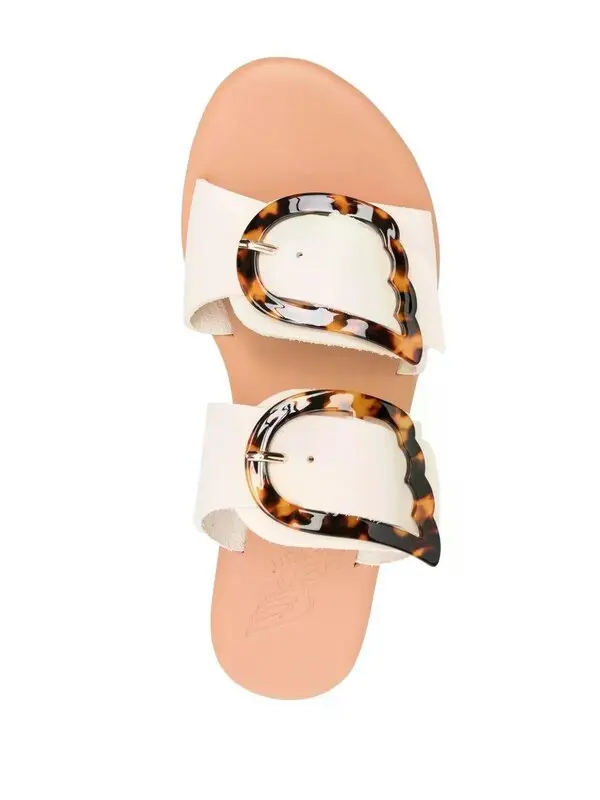 ANCIENT GREEK SANDALS Iaso Flat Sandals - Neutrals