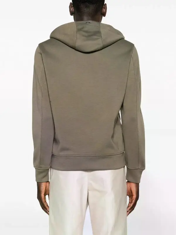Herno Quilted-panel Hooded Jacket - Green
