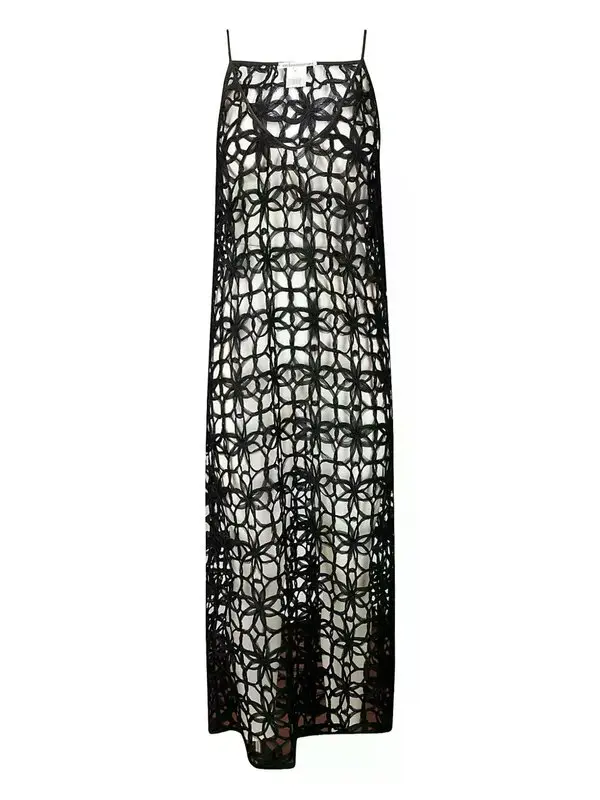 M.S.M. Crochet Midi Dress - Black