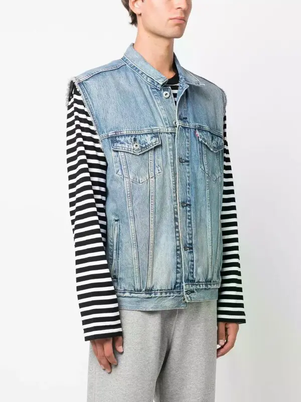 LEVI'S Relaxed Fit Denim Trucker Vest