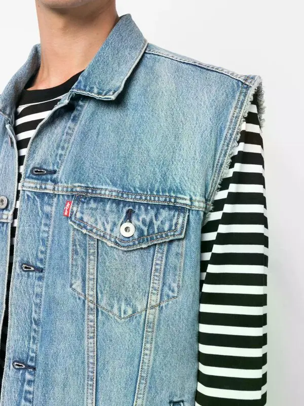 LEVI'S Relaxed Fit Denim Trucker Vest