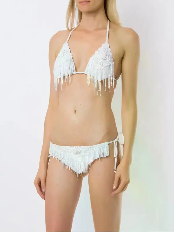 AMIR SLAMA Beaded Embroidery Bikini Set
