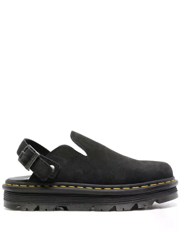 Dr. Martens Zebzag Suede Mules - Black