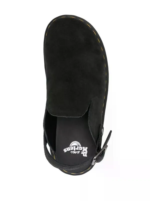 Dr. Martens Zebzag Suede Mules - Black