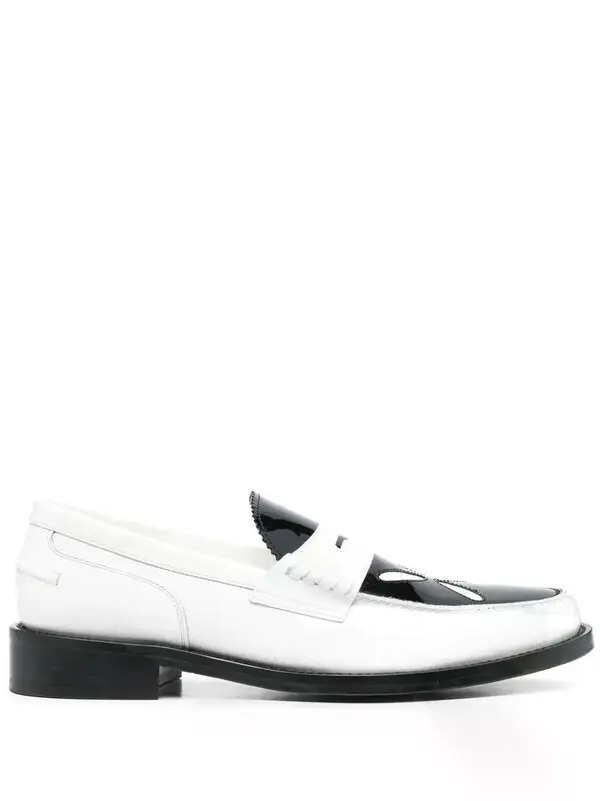 STEFAN COOKE Slashed Leather Loafers