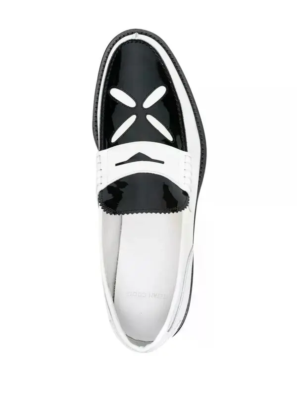 STEFAN COOKE Slashed Leather Loafers