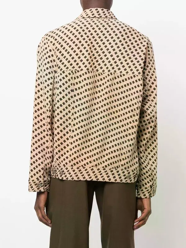 SONG FOR THE MUTE Geometric-print Shirt-jacket