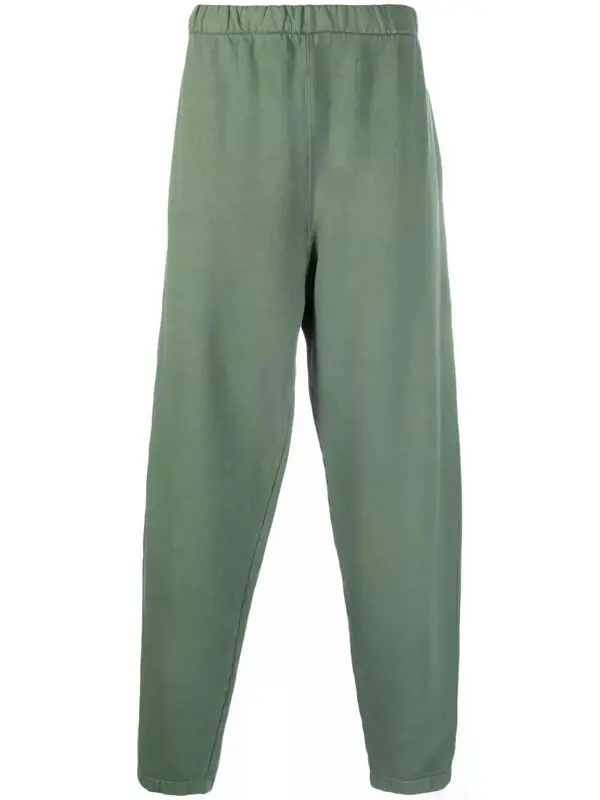 ERL Elasticated-waist Cotton Trousers - Green