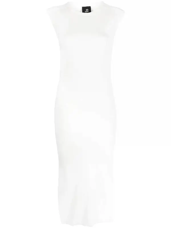 THOM KROM Open-back Cotton Dress - White