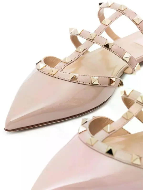 Valentino Garavani Rockstud Patent Leather Mules