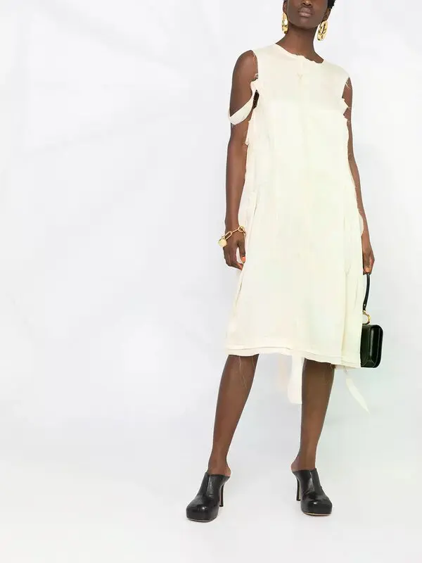 MAISON MARGIELA Ripped Midi Dress