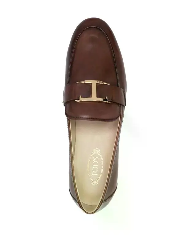 TOD'S T-logo Leather Loafers