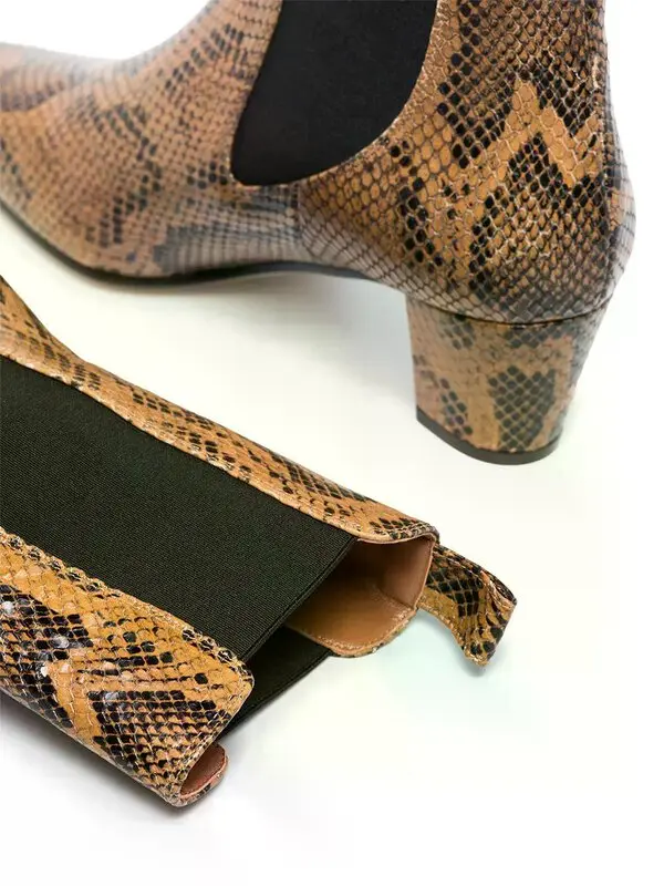 Paris Texas Python-print 50mm Ankle Boots