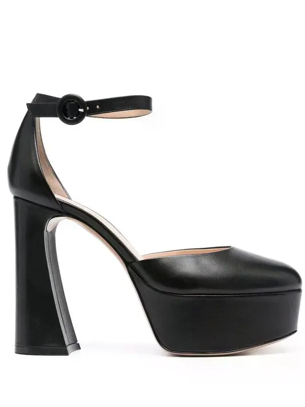 GIANVITO ROSSI Holly D'orsay Platform Pumps - Black