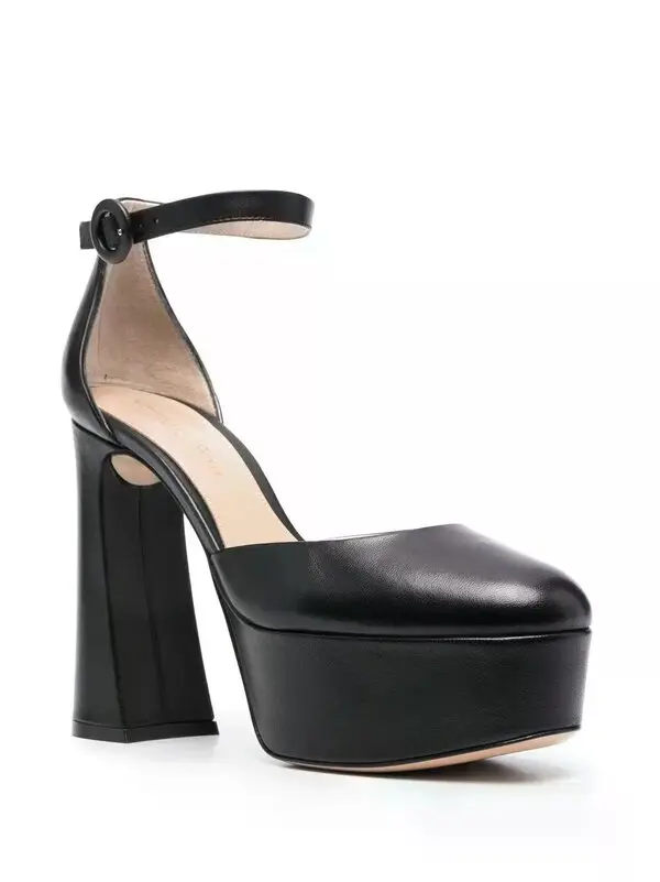 GIANVITO ROSSI Holly D'orsay Platform Pumps - Black