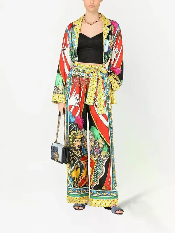 Dolce & Gabbana Carretto-print Pajama Bottoms