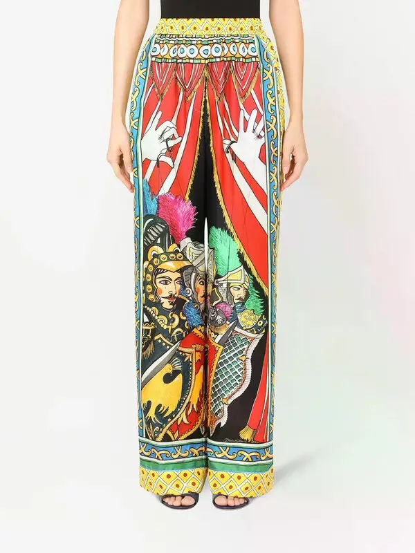 Dolce & Gabbana Carretto-print Pajama Bottoms
