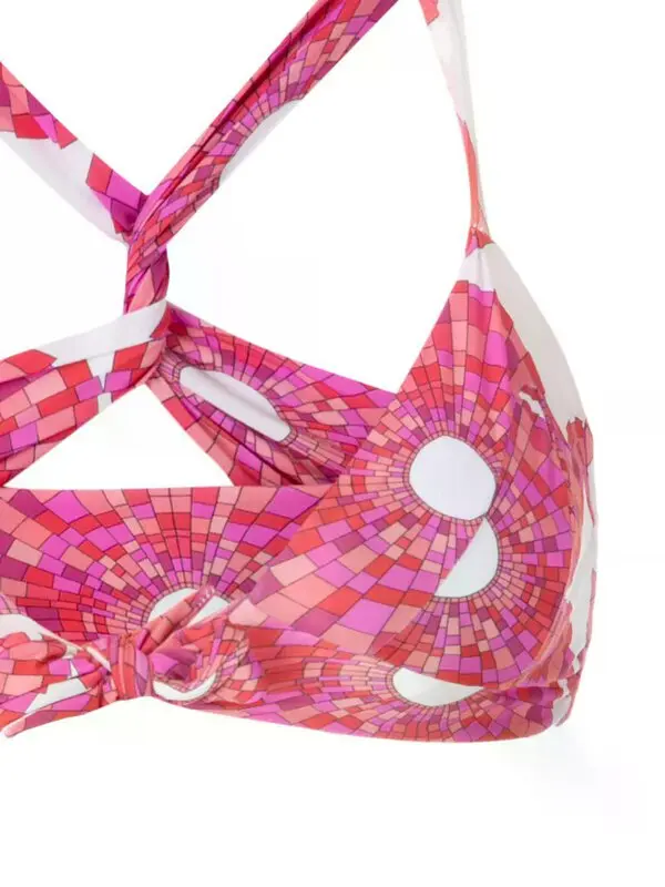 AMIR SLAMA Abstract-print Bikini Set