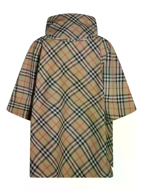 Burberry Check Cady Cape - Neutrals
