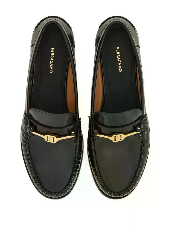 FERRAGAMO Gold-tone Loafers
