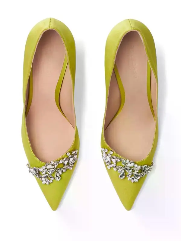 SCAROSSO Greta 90mm Satin Pumps