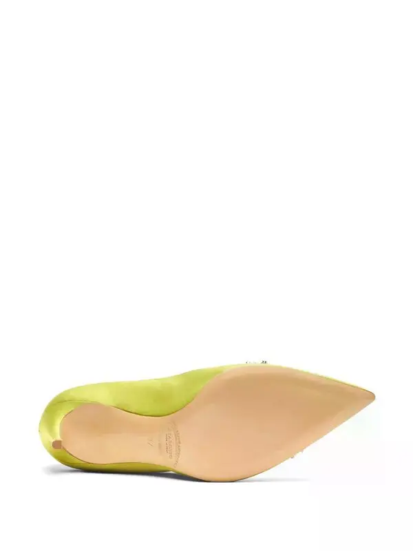 SCAROSSO Greta 90mm Satin Pumps