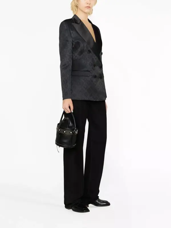 Etro Patterned Jacquard Satin Blazer