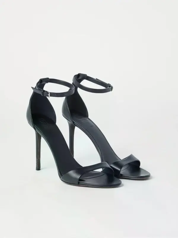 Brunello Cucinelli Nappa Leather Heeled Sandals