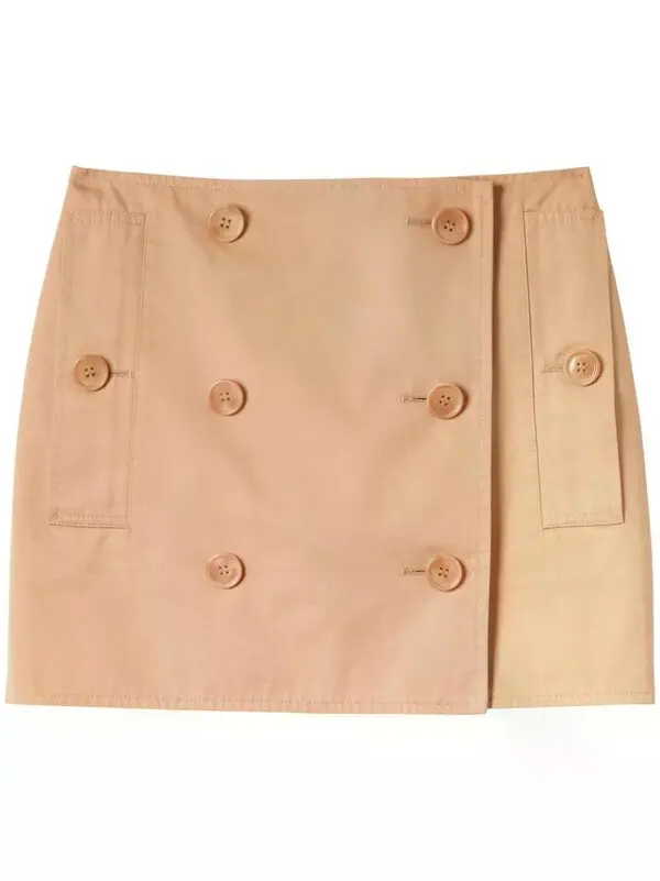 Burberry Cotton Trench Mini Skirt