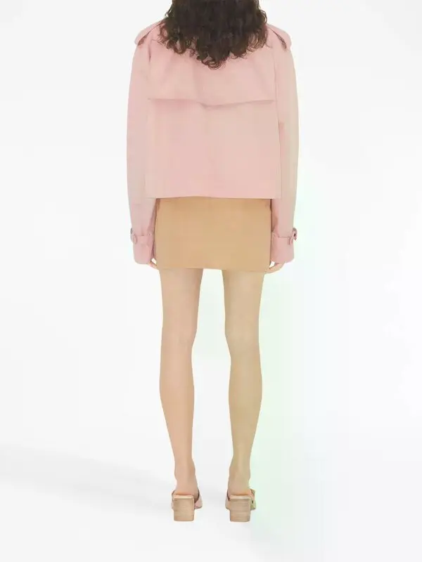 Burberry Cotton Trench Mini Skirt
