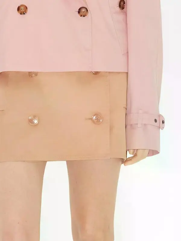 Burberry Cotton Trench Mini Skirt