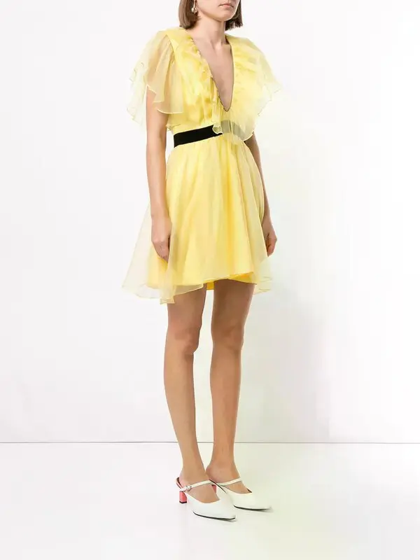 MACGRAW Sandpiper Ruffled Dress - Yellow